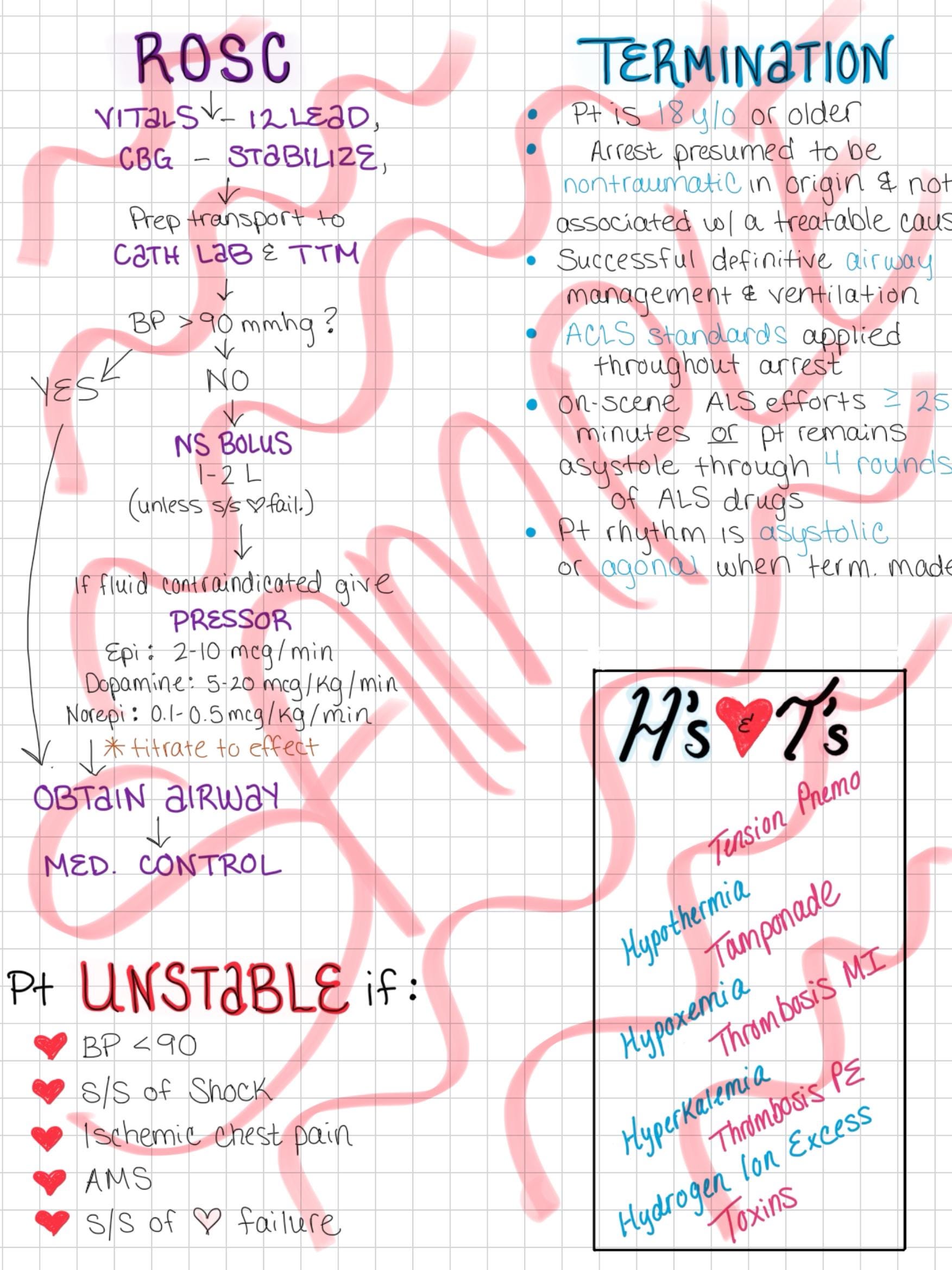 Paramedic ACLS Notes - Etsy