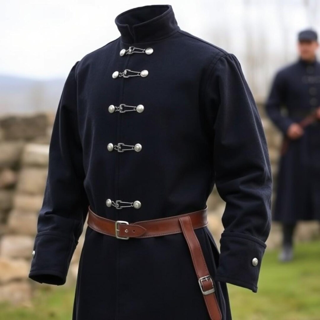 Downloadable Military-inspired Officer's Coat Pattern in PNG Format ...