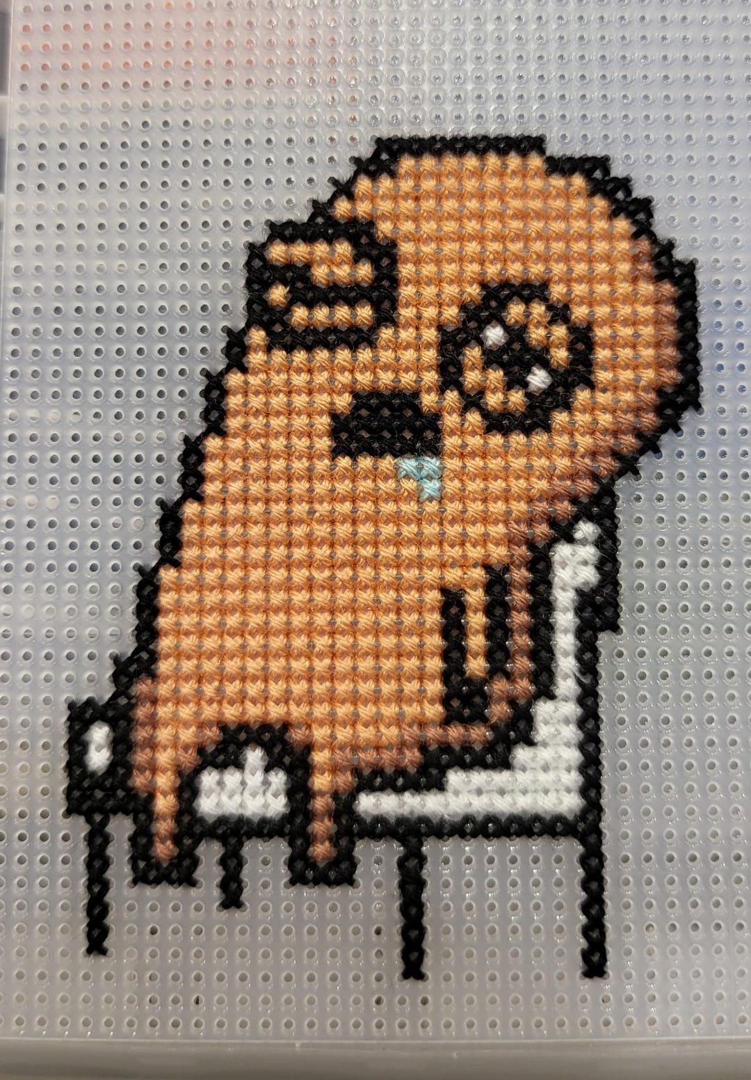 Tired Blob Cross Stitch Pattern - Etsy