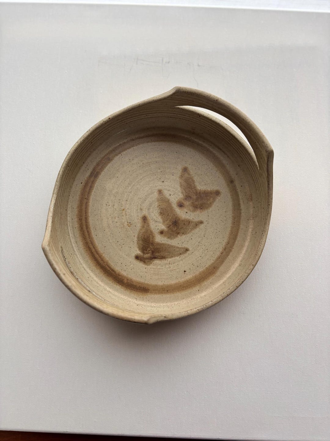 Vintage Studio Pottery Natural Bird Earthy Colors Serving Dish - Etsy