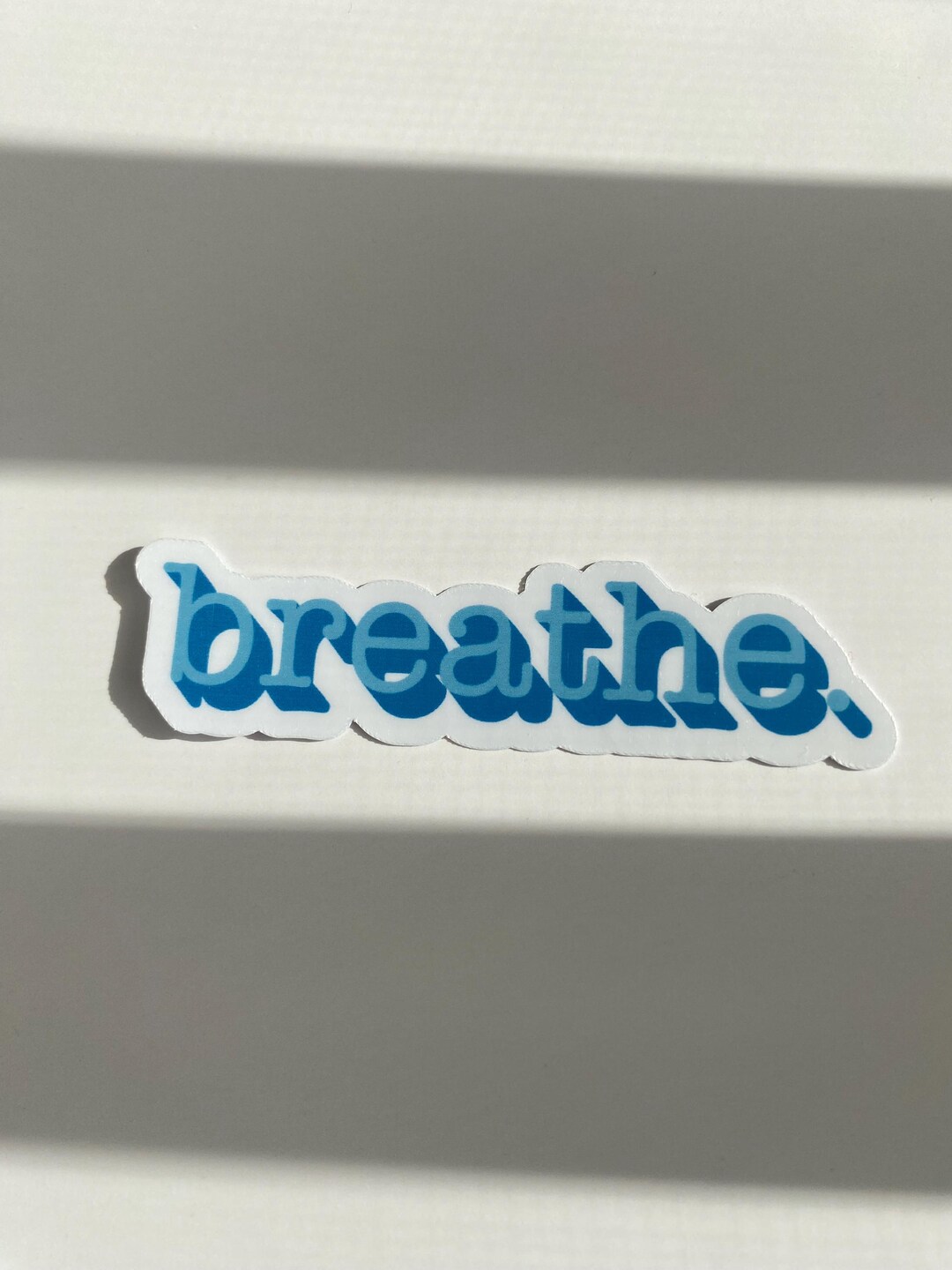 Breathe Affirmation Vinyl Sticker - Etsy
