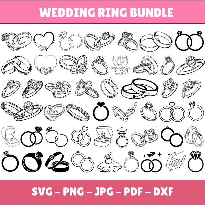 Diamond Ring Svg - Etsy