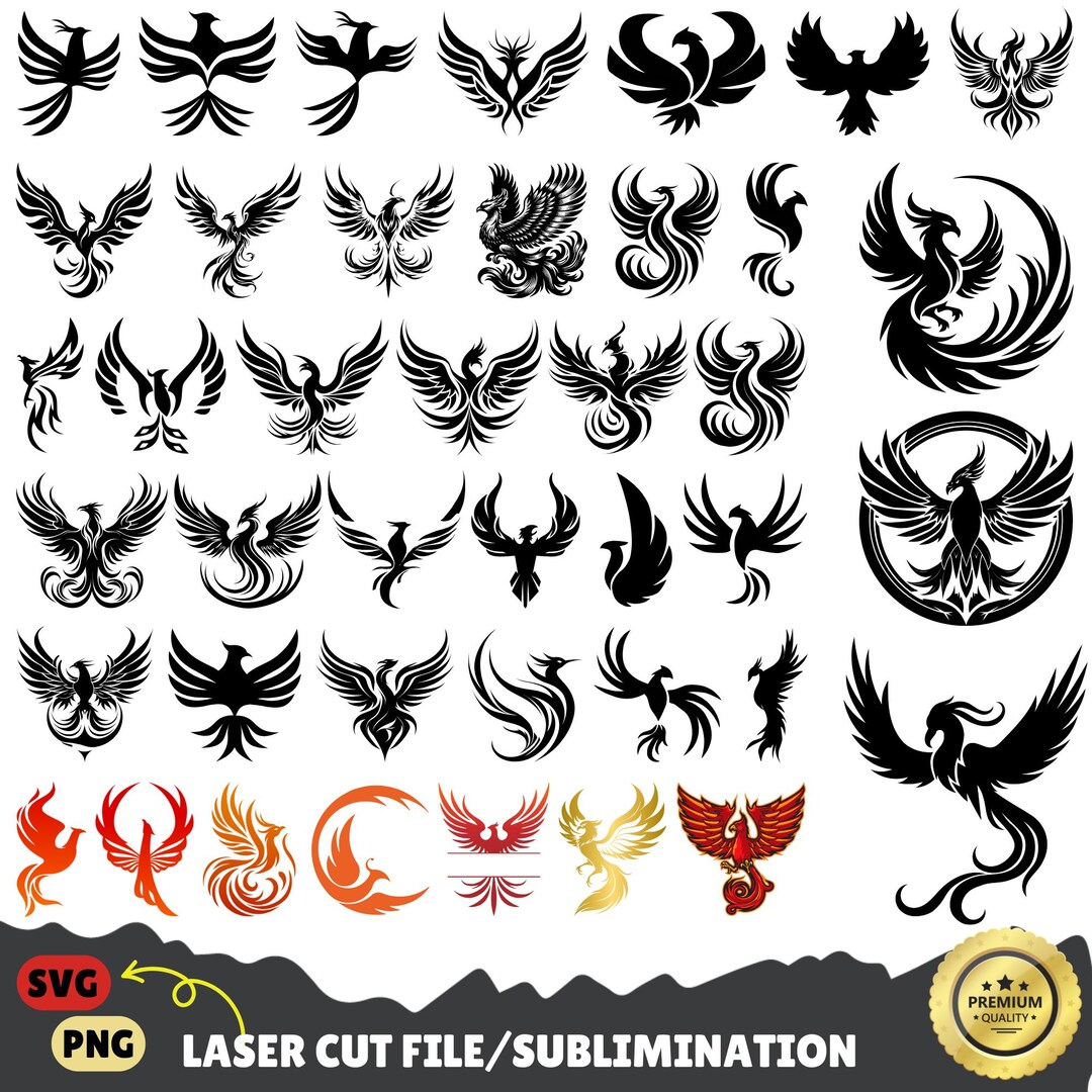 Phoenix Svg,phoenix PNG Bundle,phoenix SVG Bundle,phoenix Clipart ...