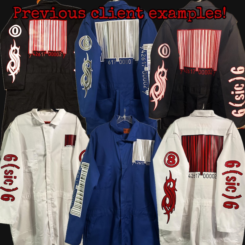 CUSTOM SLIPKNOT JUMPSUITS - Etsy
