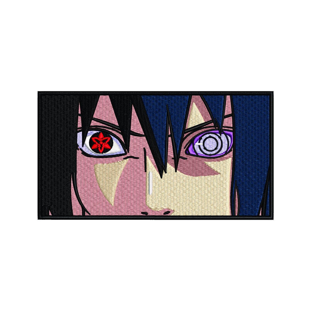 Sasuke Uchiha Embroidery Design - Naruto Inspired Anime - Machine ...