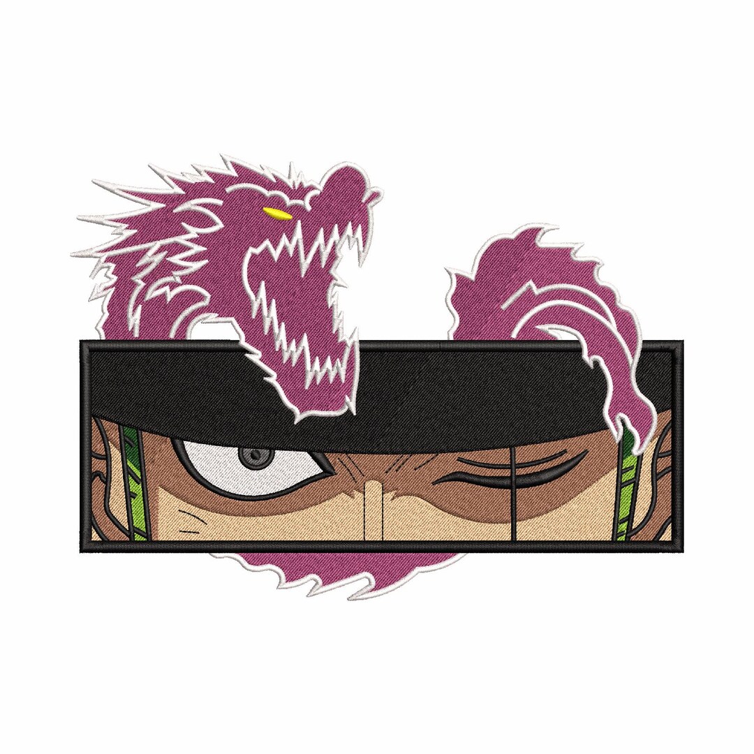 Roronoa Zoro Anime Embroidery Design File – Instant Download – Digital ...