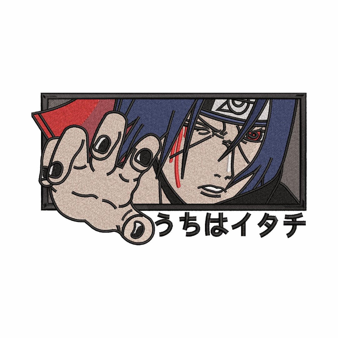 Itachi Uchiha Anime Embroidery Design File – Instant Download – Digital ...
