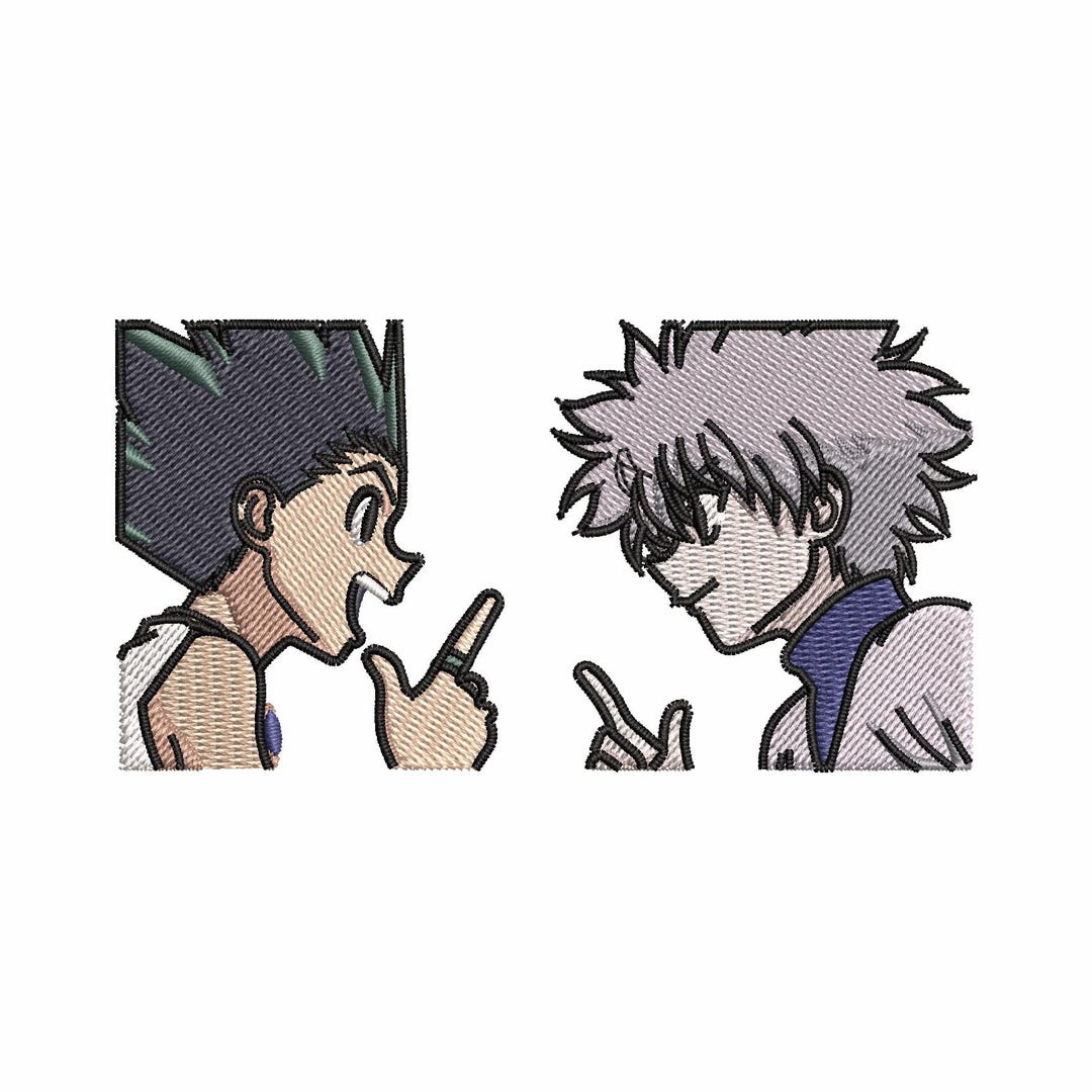 Killua Zoldyck Digital Machine Files | Kawaii, Manga, Otaku Stitch Art ...