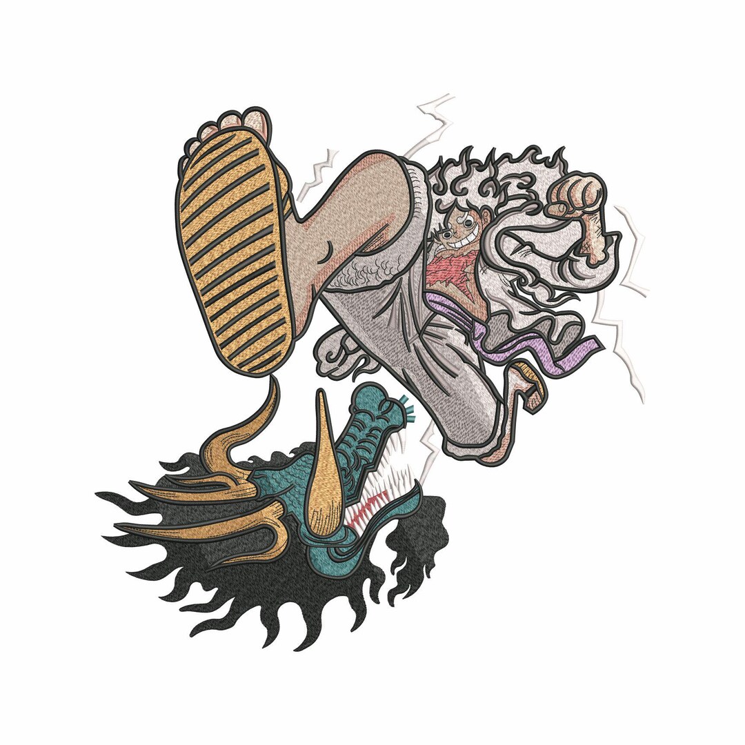 Monkey D. Luffy Embroidery Design - One Piece Anime Embroidery File ...