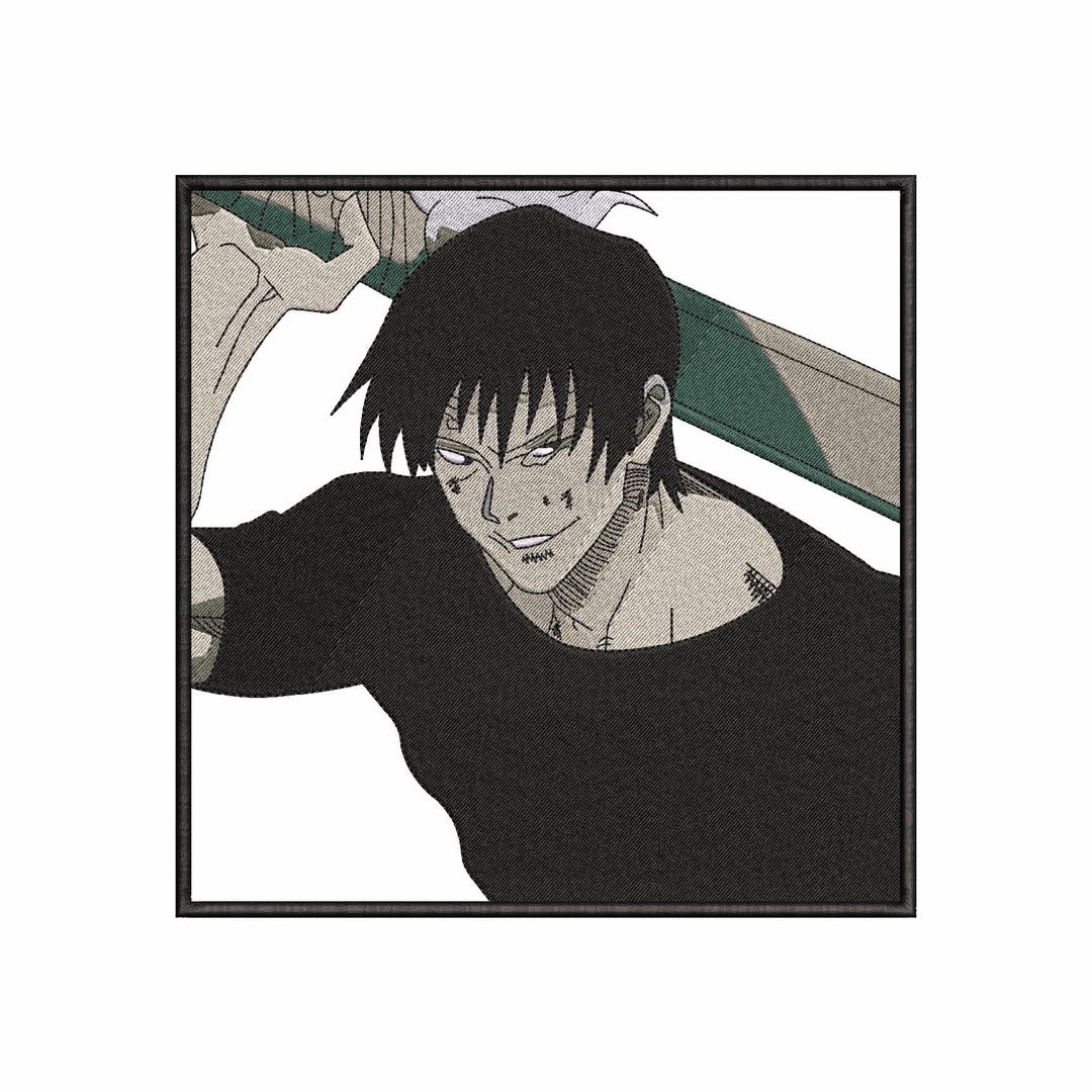 Toji Fushiguro Anime Embroidery Design File – Instant Download ...