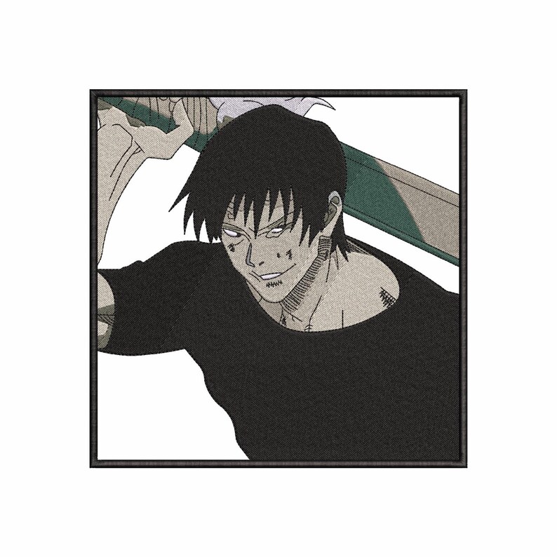 Toji Fushiguro Anime Embroidery Design File – Instant Download ...