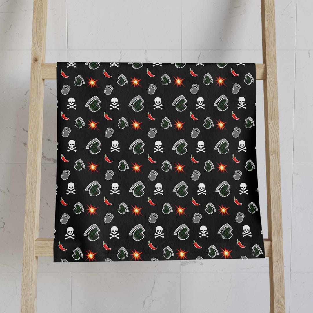 Katsuki Bakugo Inspired Gym/hand/kitchen Towel | My Hero Academia | - Etsy