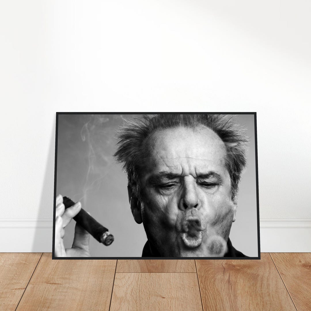 Jack Nicholson Cigar Smoke Wall Art Print Poster Canvas - Etsy