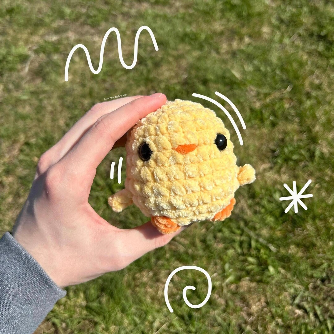 Crochet Baby Chick Plush – Mini Stuffed Animal Toy, Easter Gift ...