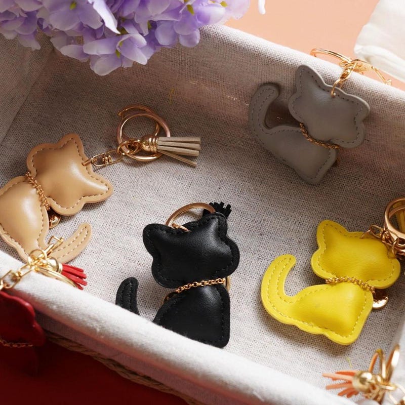 Cat Bag Charm - Etsy