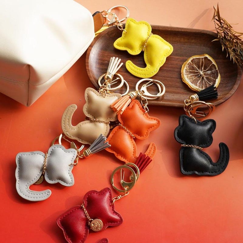 Cat Bag Charm - Etsy