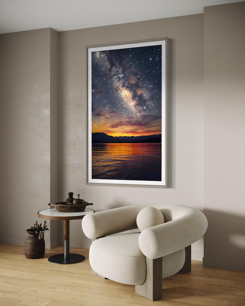 Stunning Milky Way & Sunset Digital Print – High-resolution PDF ...