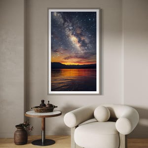 Stunning Milky Way & Sunset Digital Print – High-resolution PDF ...