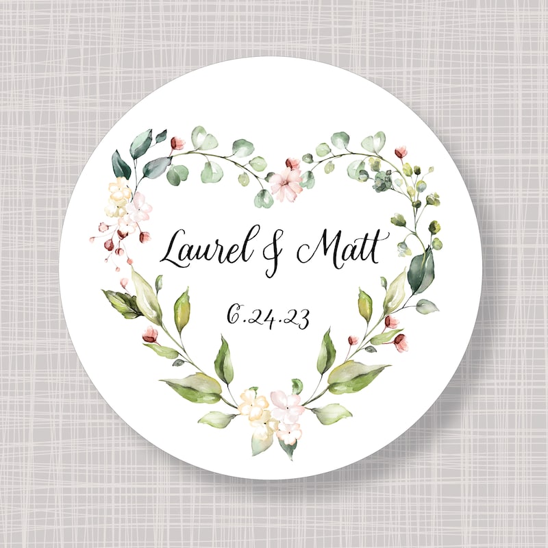 Heart Shaped Labels - Etsy
