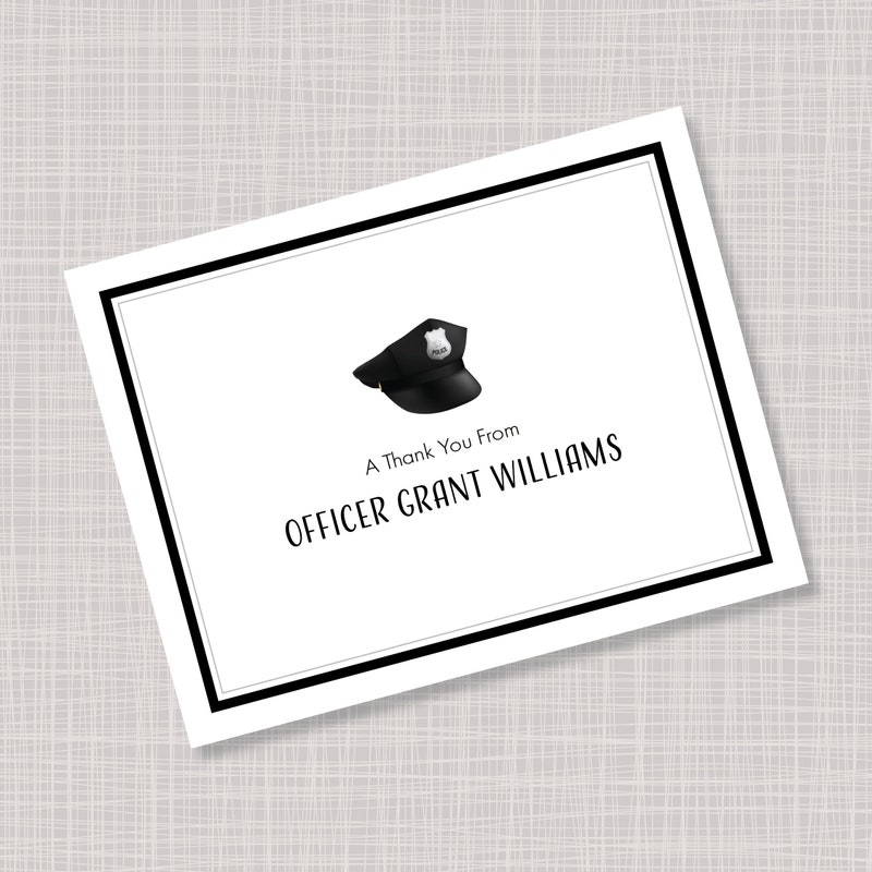 Police Thank You Cards - Etsy