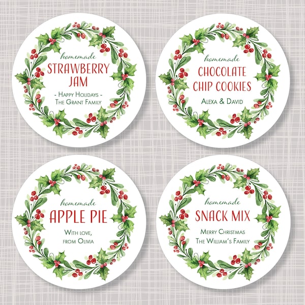 Holiday Jam Labels - Etsy