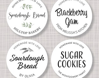 Personalized Stickers, Business Bakery Stickers, Bakery Business ...