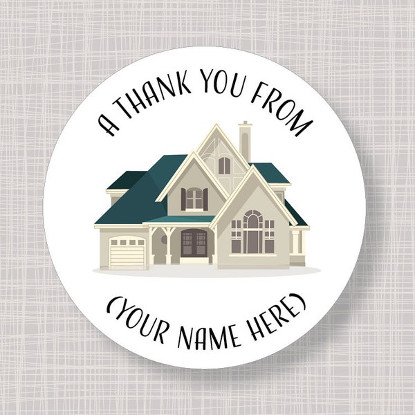 Real Estate Thank You Stickers - Etsy