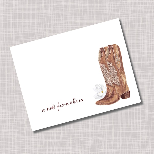 Western Cowboy Note Cards - Etsy