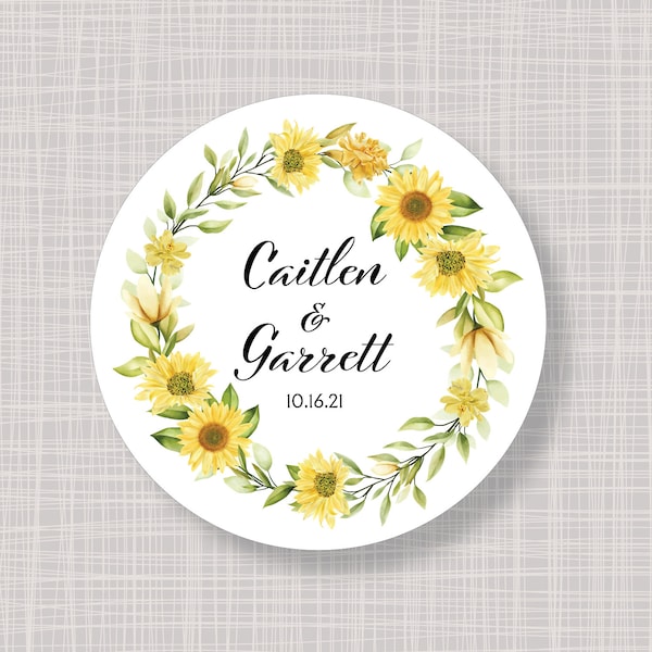 Sunflower Birthday Thank You Stickers - Etsy