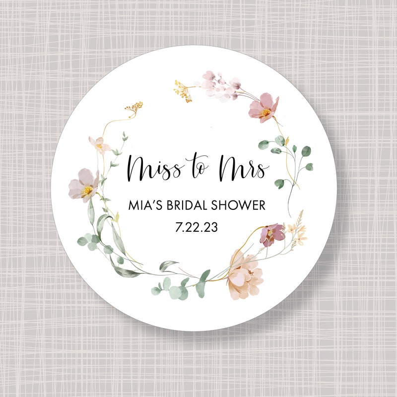 Bridal Shower Label - Etsy