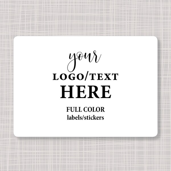 Large Custom Rectangular Stickers - Etsy