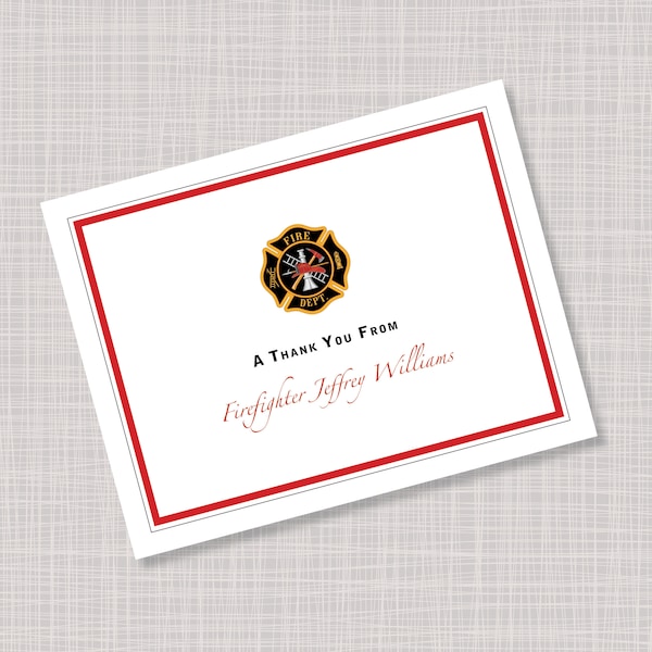 Fireman Thank You - Etsy