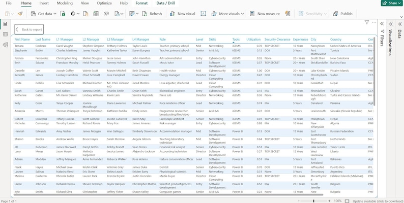 Skills Matrix Tracker | Excel & Power BI Dashboard | Training Dashboard ...