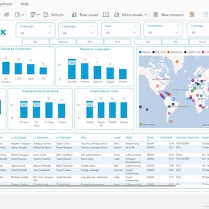 Skills Matrix Tracker: Excel & Power BI Dashboard (instant Download) - Etsy