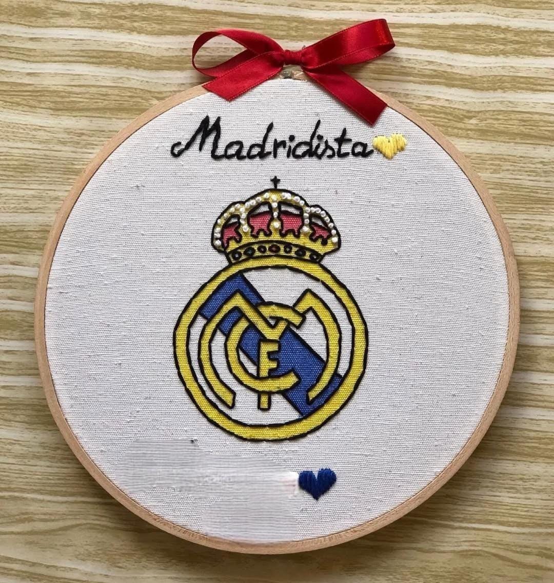 Real Madrid Logo Embroidery - Sports Decoration for Football Fans and ...