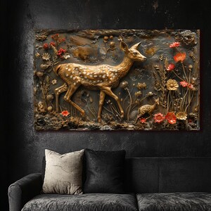 Deer Tempered Glass Backsplash- Stovetop Backsplash- Sink Splash Guard ...