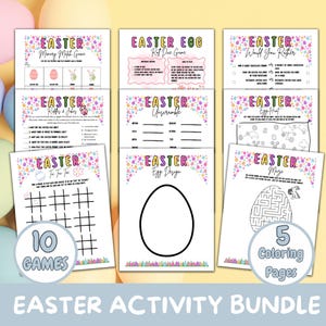 Easter Activity Bundle, Easter Printables, Printable Games, Kids Easter ...