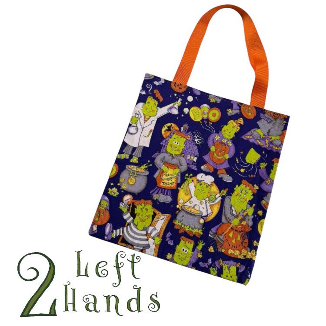 Monster Mash Tote Bag - Small Cotton Tote Bag - Trick or Treat Bag - Etsy