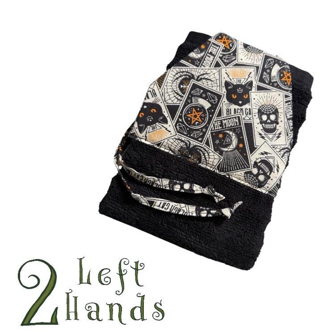 Black Cat Tarot Hand Towel - Novelty Halloween Kitchen Towel - Hanging ...