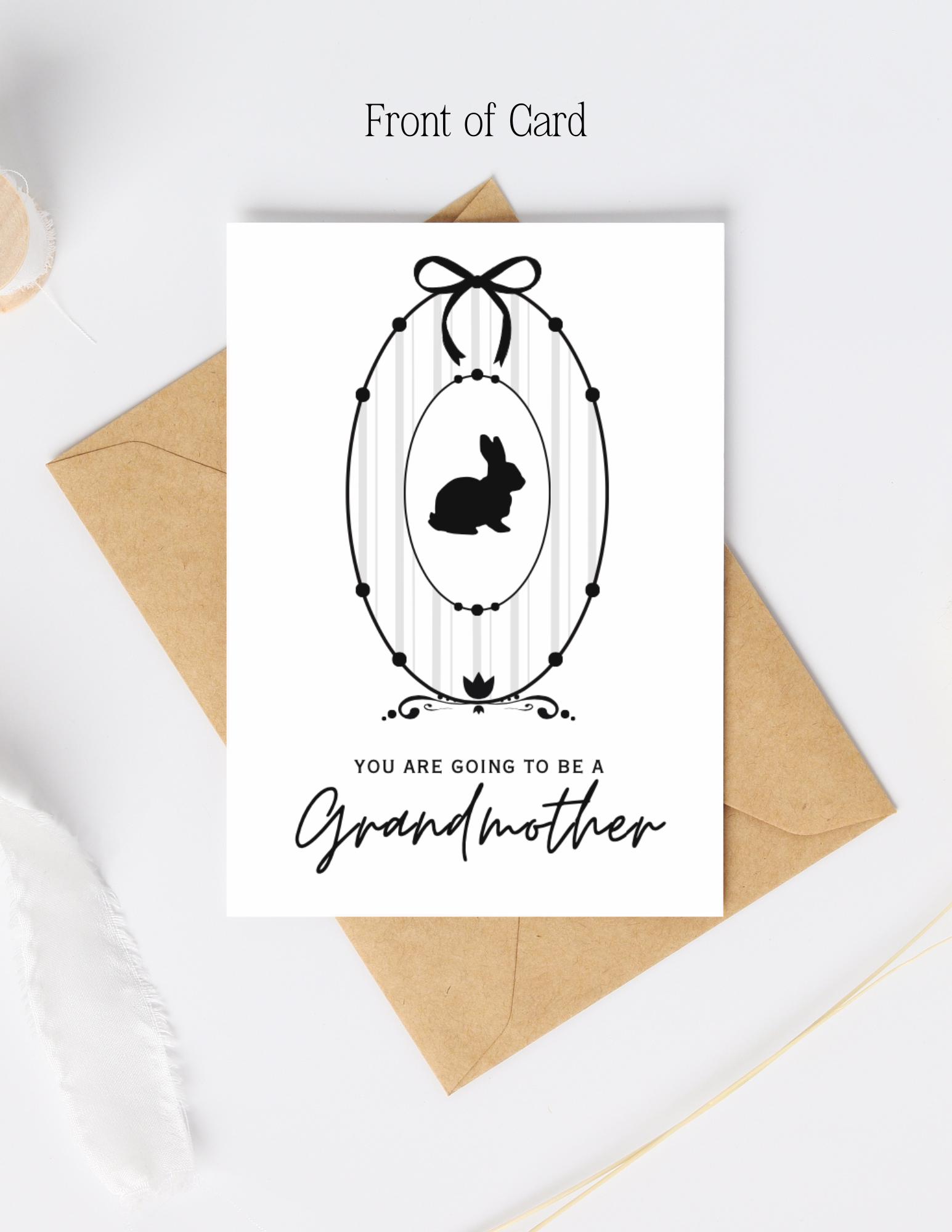 Grandmother Card: Printable 5x7 Greeting Card (instant PDF Download ...