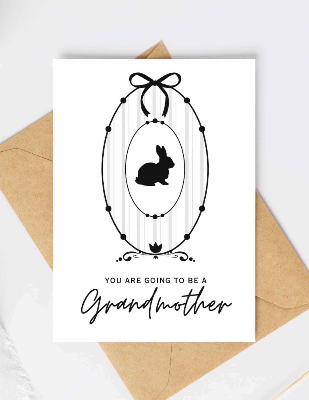 Grandmother Card: Printable 5x7 Greeting Card (instant PDF Download ...
