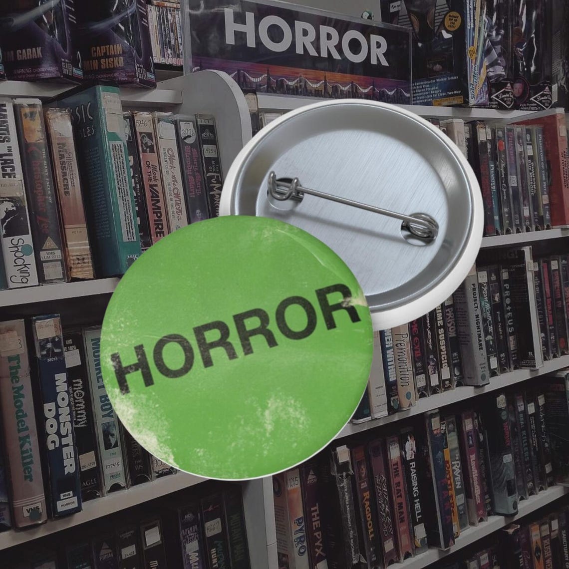 Horror VHS Pin Buttons - Etsy