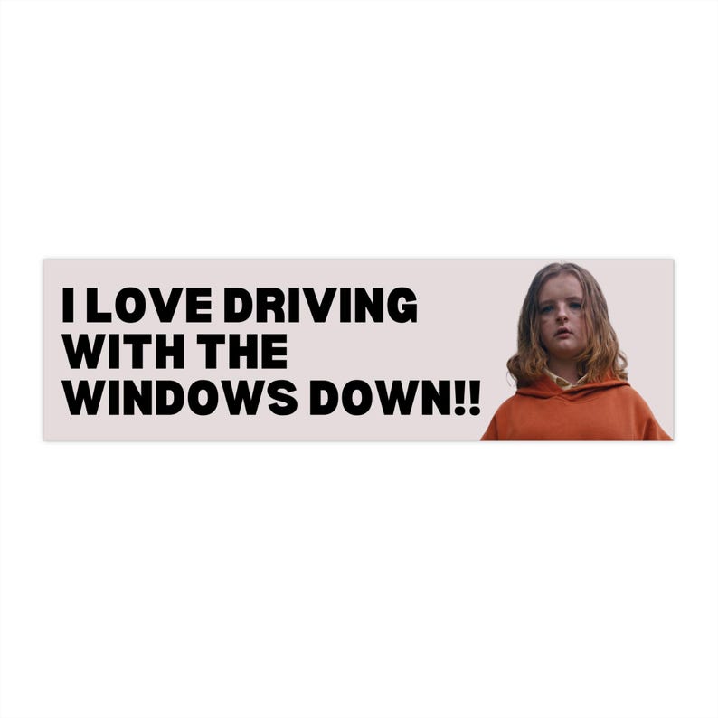 Funny A24 Hereditary Inspired Bumper Sticker - "i Love Driving With the ...