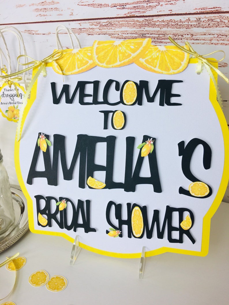 She Found Her Main Squeeze Lemon Bridal Shower Banner | Etsy