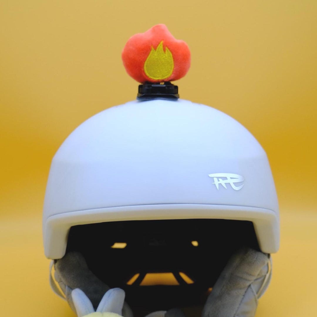 Fire / Flame Helmet Accessory, Ski Snowboard Bike Motorcycle All ...