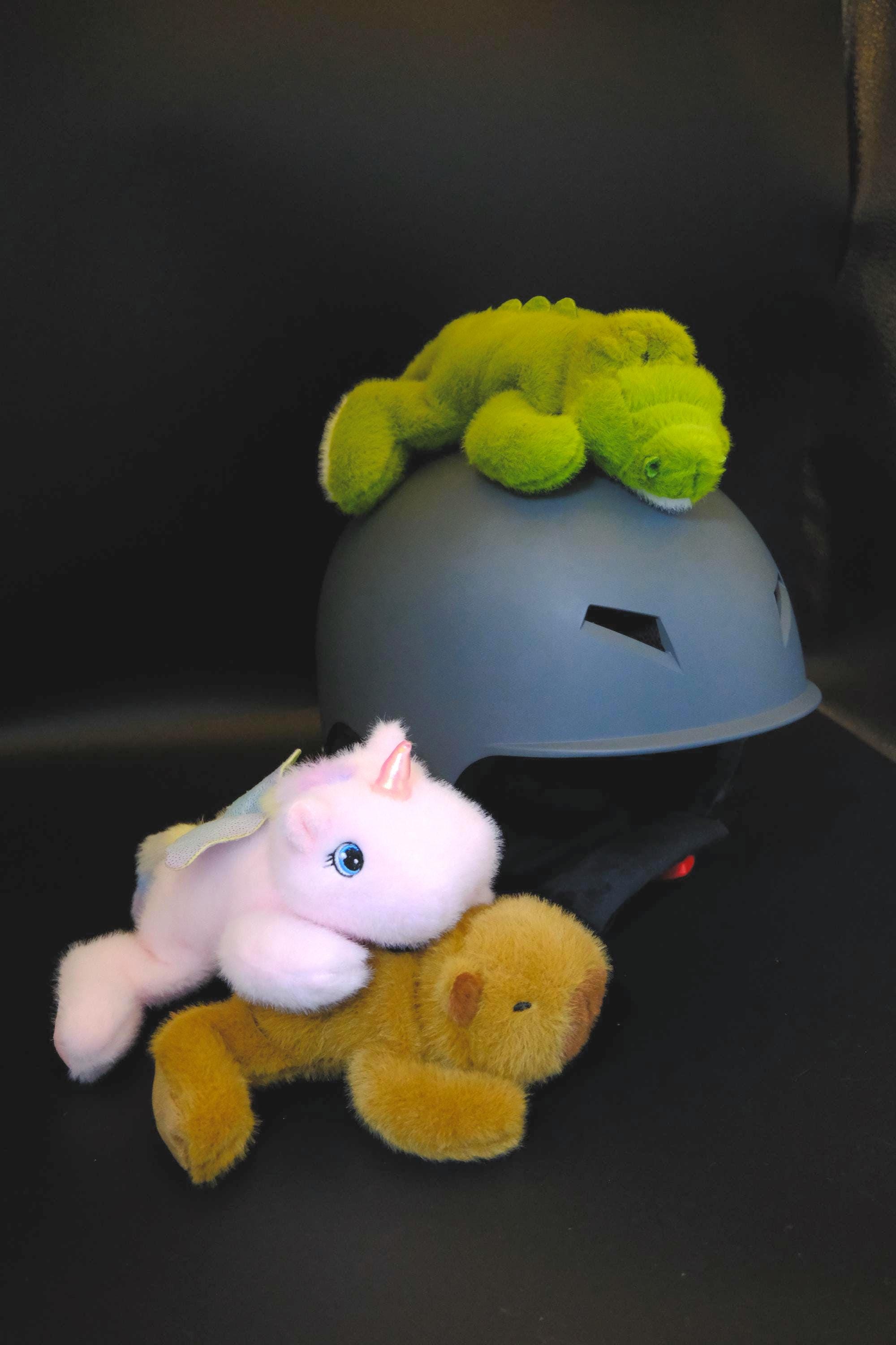 Capybara/crocodile/unicorn Helmet Accessory: Plush Animal Clip-on for ...
