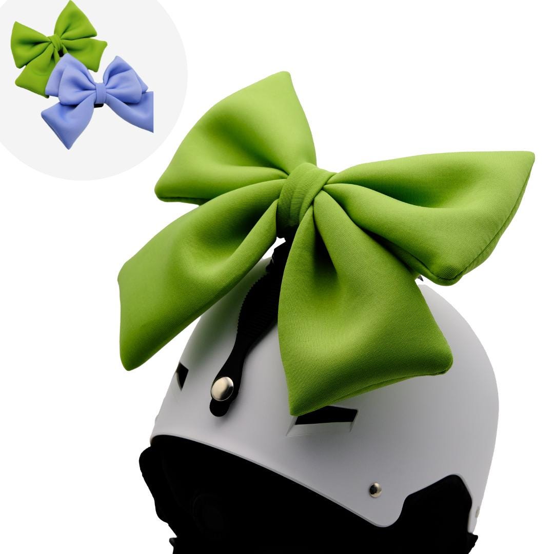 Green/blue Helmet Bow Detachable Helmet Accessory for Ski, Snowboard ...