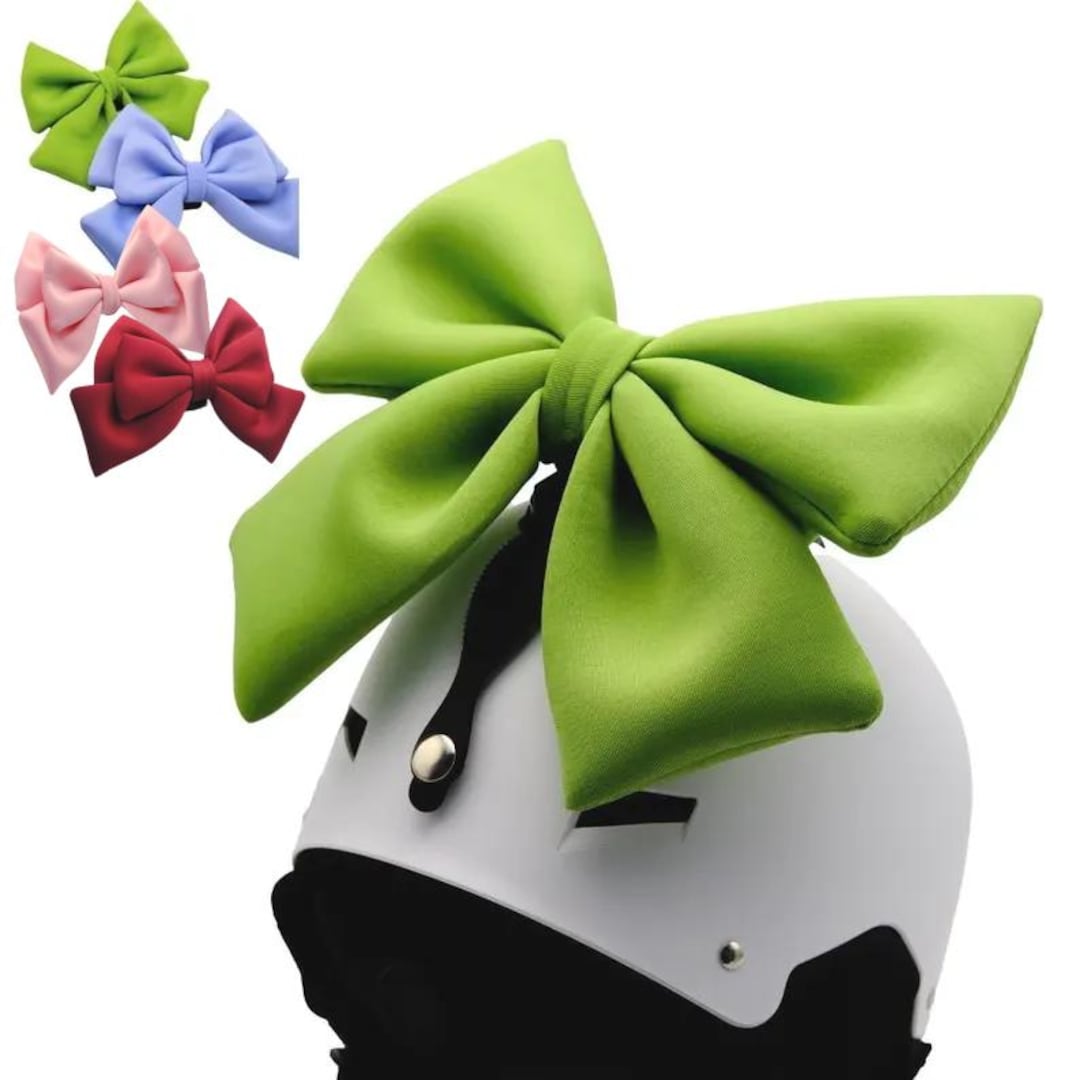 Green/blue/pink/red Helmet Ribbon – Detachable Accessory for Ski ...