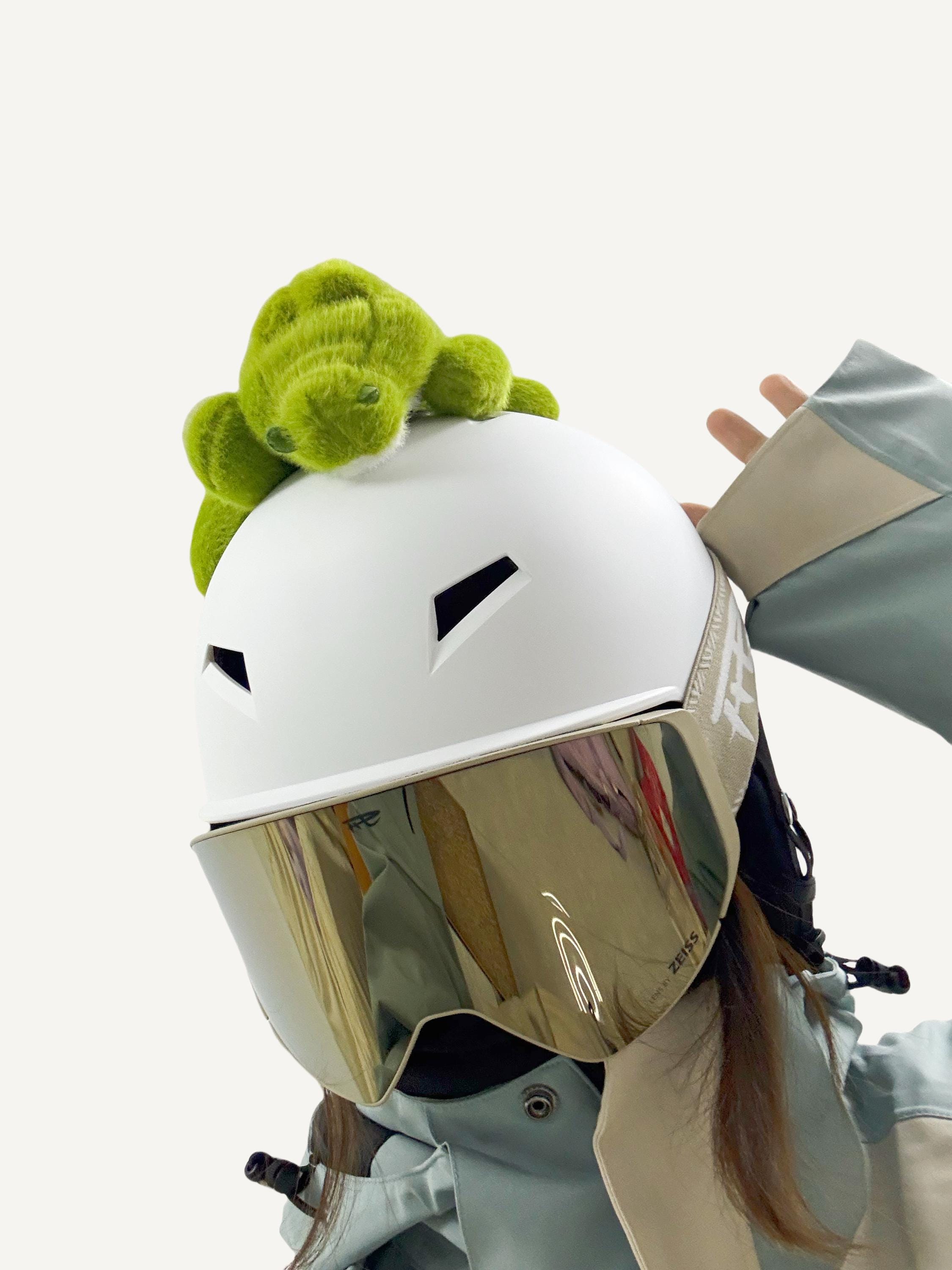 Capybara/crocodile/unicorn Helmet Accessory: Plush Animal Clip-on for ...