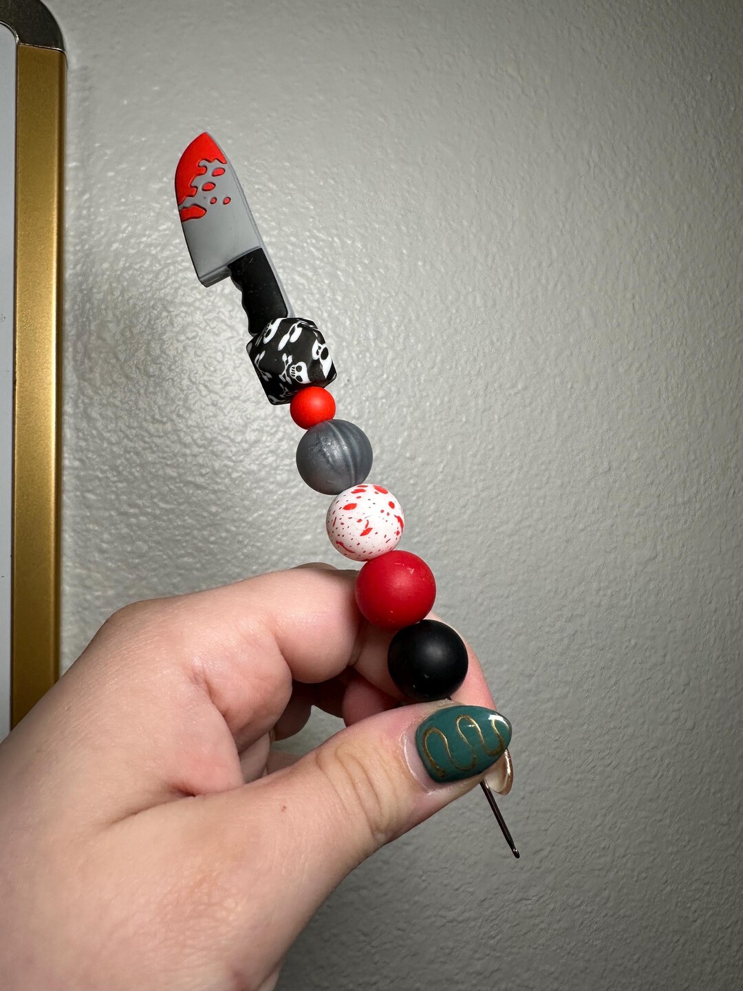 Custom Beaded Lace Crochet Hook, 0.5mm-2.75mm, Ergonomic Hook, Cute ...